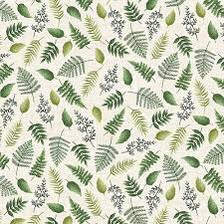 Fern garden Leaf scatter - Cream | Cotton Orchard