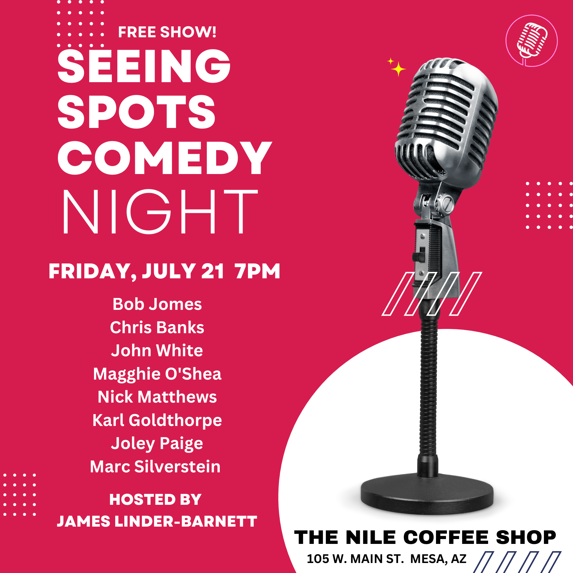 Seeing Spots Comedy Showcase | The Nile Theater