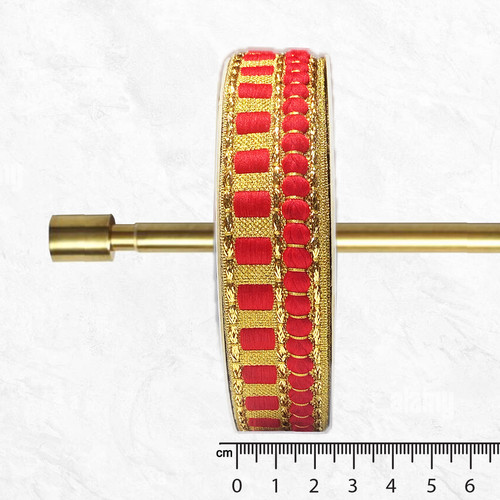 Red Metallic Gold Ribbon | Unique Fashion Co
