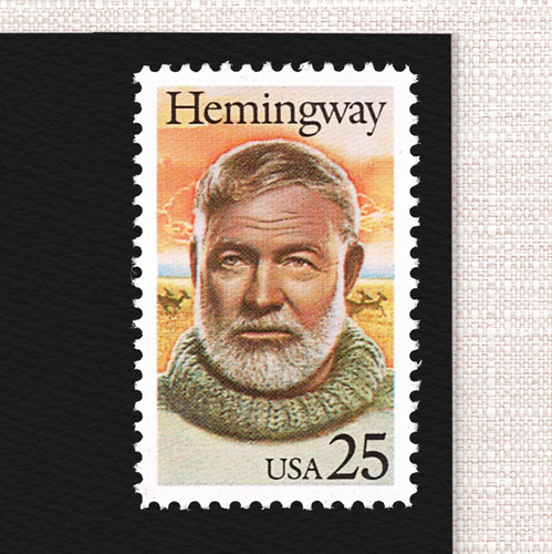 25¢ Ernest Hemingway - Pack of 25 unused stamps from 1989 ...