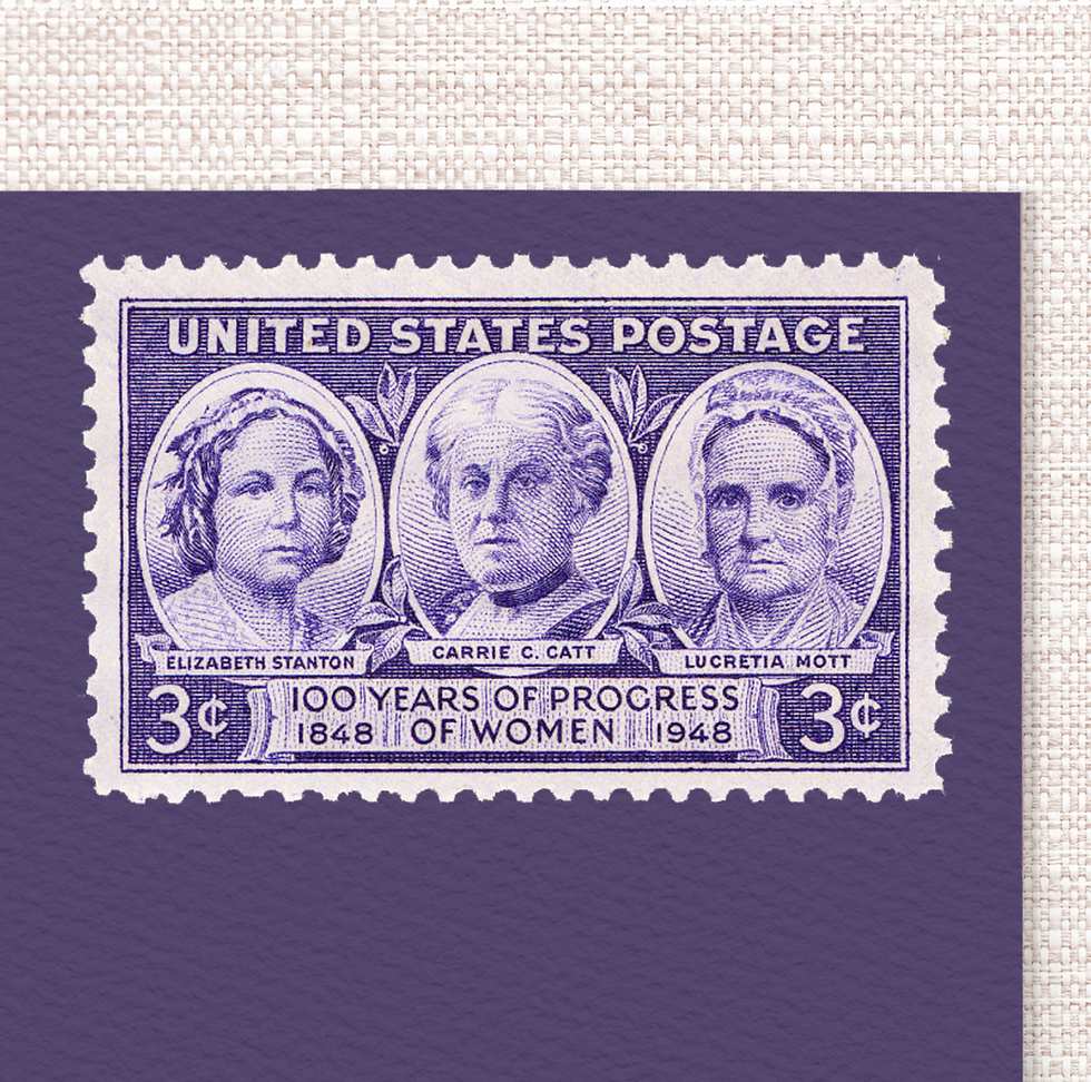 3¢ Progress of Women - Pack of 25 unused stamps from 1948 ...