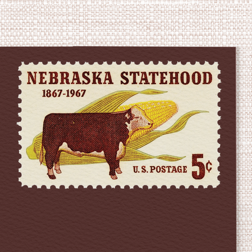5¢ Nebraska Statehood - Pack of 25 unused stamps from 1967 ...