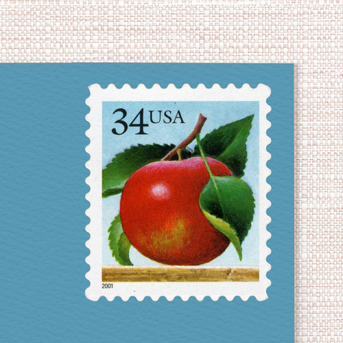 34¢ Apple & Orange - Pack of 25 unused stamps from 2001 | Vintage ...