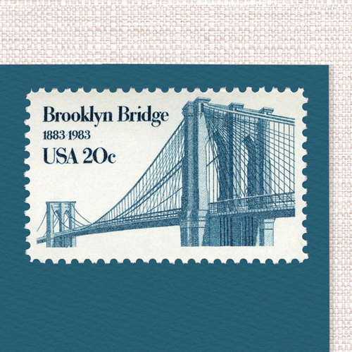 20¢ Brooklyn Bridge - Pack of 25 unused stamps from 1983 ...