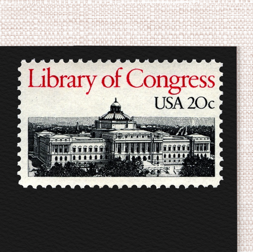20¢ Library of Congress - Pack of 25 unused stamps from 1982 ...