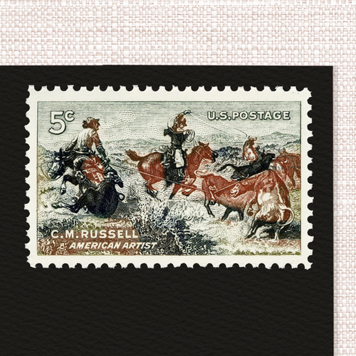 5¢ Charles M. Russell (American Artist) - Pack of 25 unused stamps from ...