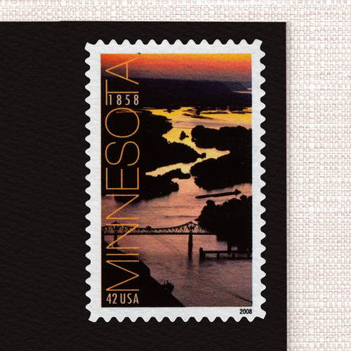 42¢ Minnesota Statehood - Pack of 25 unused stamps from 2008 ...