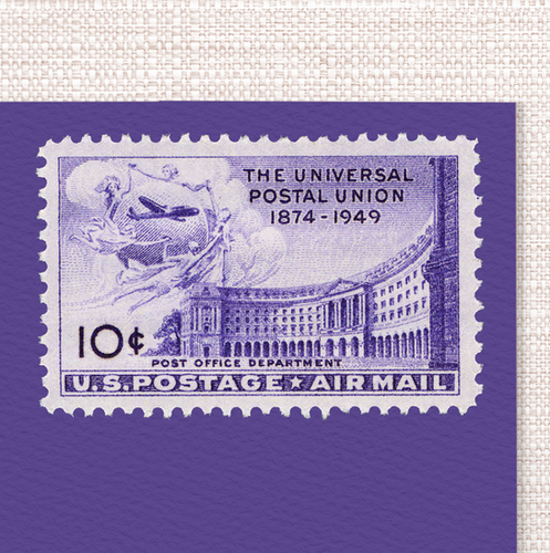 10¢ Universal Postal Union - Pack of 25 unused stamps from 1949 ...