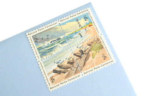 2¢ Beach - 24 Stamps | vintagepostagestamps
