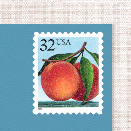 32¢ Peach & Pear - Pack of 25 unused stamps from 1995 ...