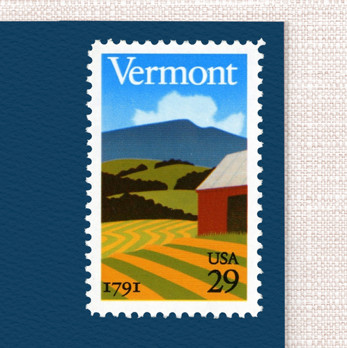 29¢ Vermont Statehood - Pack of 25 unused stamps from 1991 ...