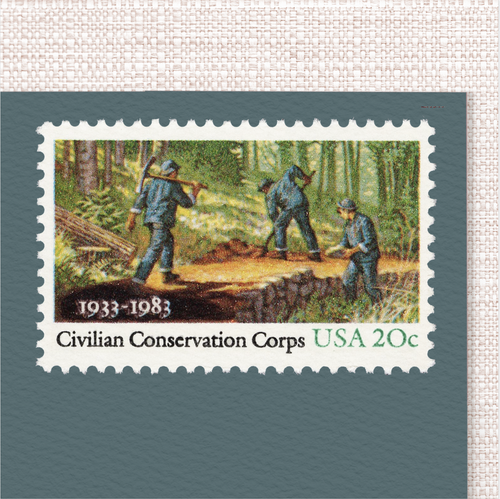 20¢ Civilian Conservation Corps - Pack of 25 unused stamps from 1983 ...