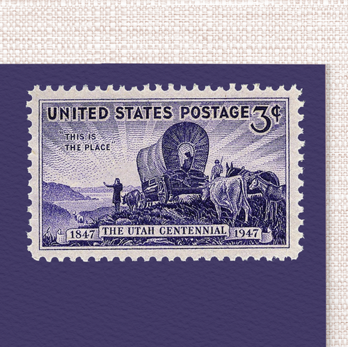 3¢ Utah Centennial - Pack of 25 unused stamps from 1947 ...