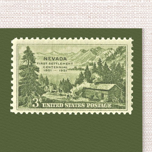 3¢ Nevada Settlement Centennial - Pack of 25 unused stamps from 1951 ...