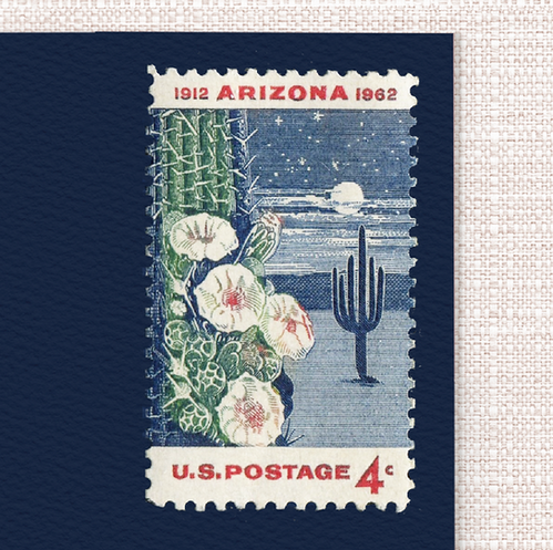 4¢ Arizona - Pack of 25 unused stamps from 1962 | vintagepostagestamps