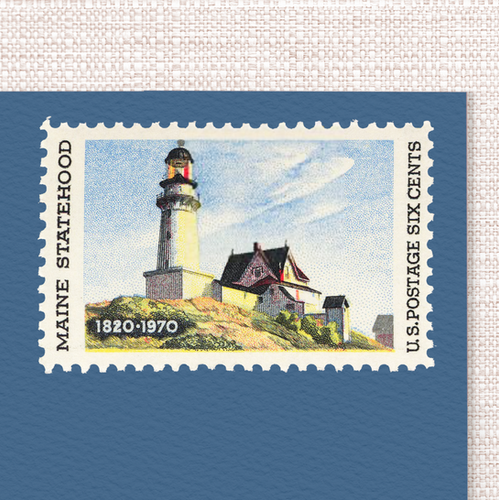 6¢ Maine Statehood - Pack of 25 unused stamps from 1970 ...