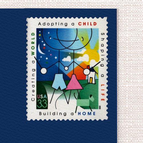 33¢ Adopting a Child - Pack of 25 unused stamps from 2000 ...