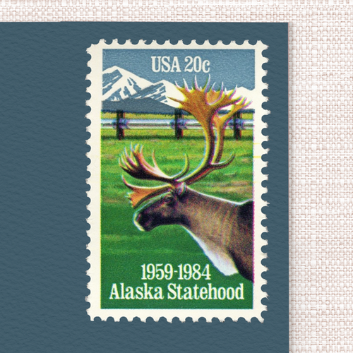 20¢ Alaska Statehood - Pack of 25 unused stamps from 1984 ...