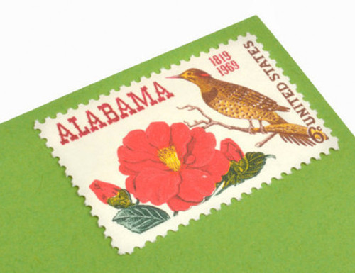 6¢ Alabama Statehood - 25 Stamps | vintagepostagestamps