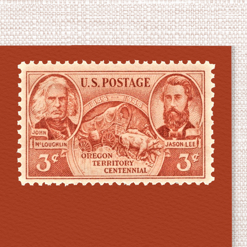 3¢ Oregon Territory - Pack of 25 unused stamps from 1948 ...