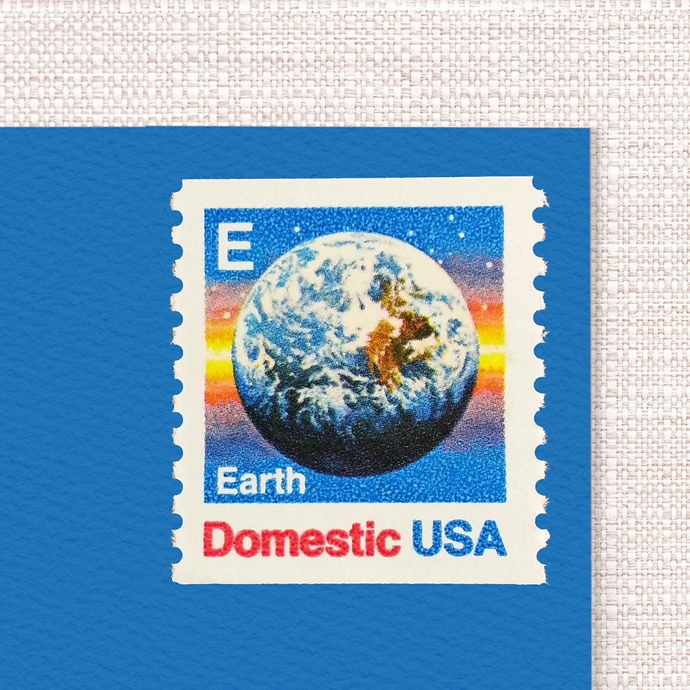 25¢ Earth "E" Stamps - Pack of 25 unused stamps from 1988 ...