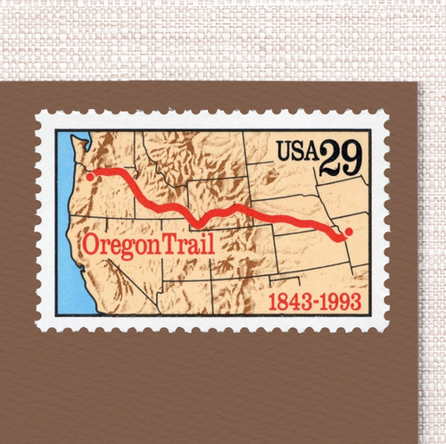 29¢ Oregon Trail - Pack of 25 unused stamps from 1993 ...