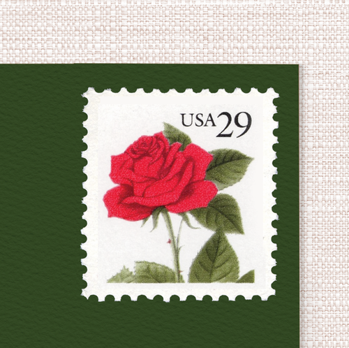 29¢ Red Rose - Pack of 25 unused stamps from 1993 | Vintage Postage Stamps