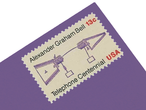 13¢ Telephone Centennial Alexander Graham Bell - 25 Stamps