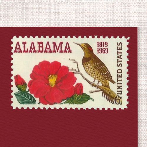 6¢ Alabama Statehood - 25 Stamps | vintagepostagestamps