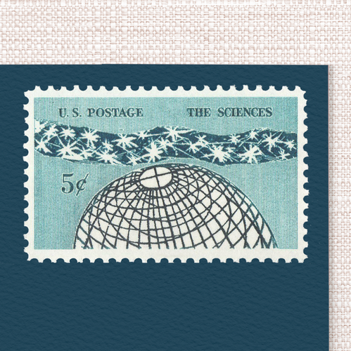 5¢ Sciences - Pack of 25 unused stamps from 1963 | vintagepostagestamps