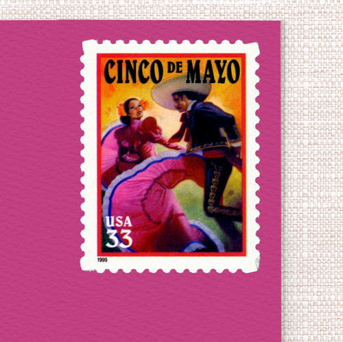 33¢ Cinco de Mayo - Pack of 25 unused stamps from 1999 ...