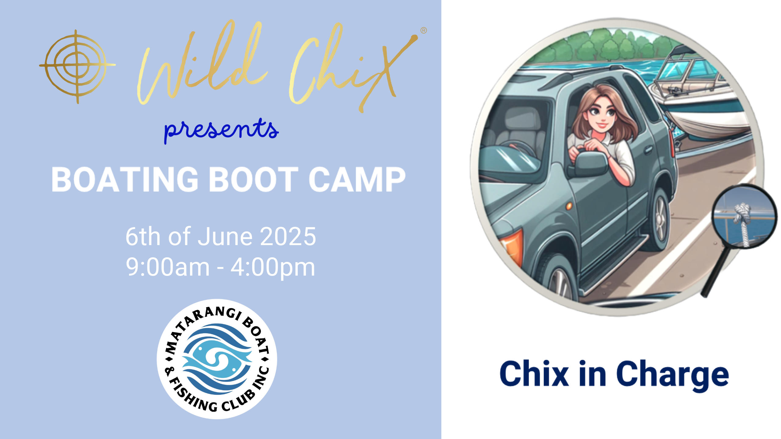 Boating Boot Camp - Matarangi | Wild Chix