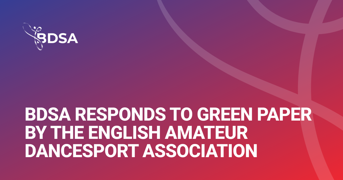 Response to the EADA Green Paper on the National Governing Body (NGB ...