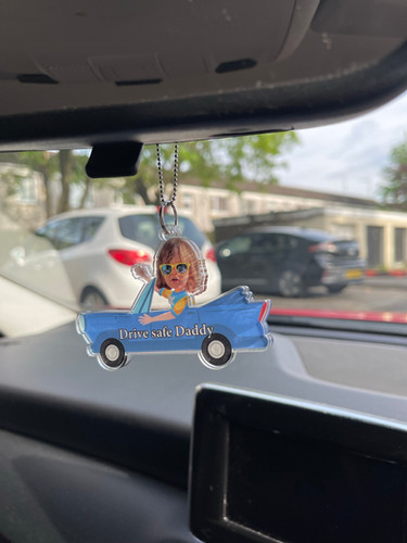 Personalised Vintage Convertible Car Charm Shape – Custom Photo and ...