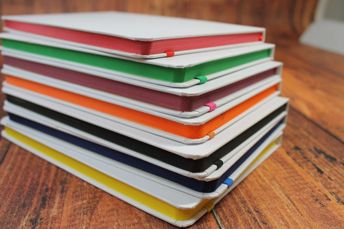 Personalised plain pages Notebook A5 10 colours to choose with any name ...