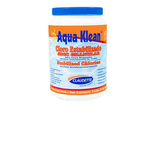 Granulated Chlorine 3lbs 60% | Pool Studio