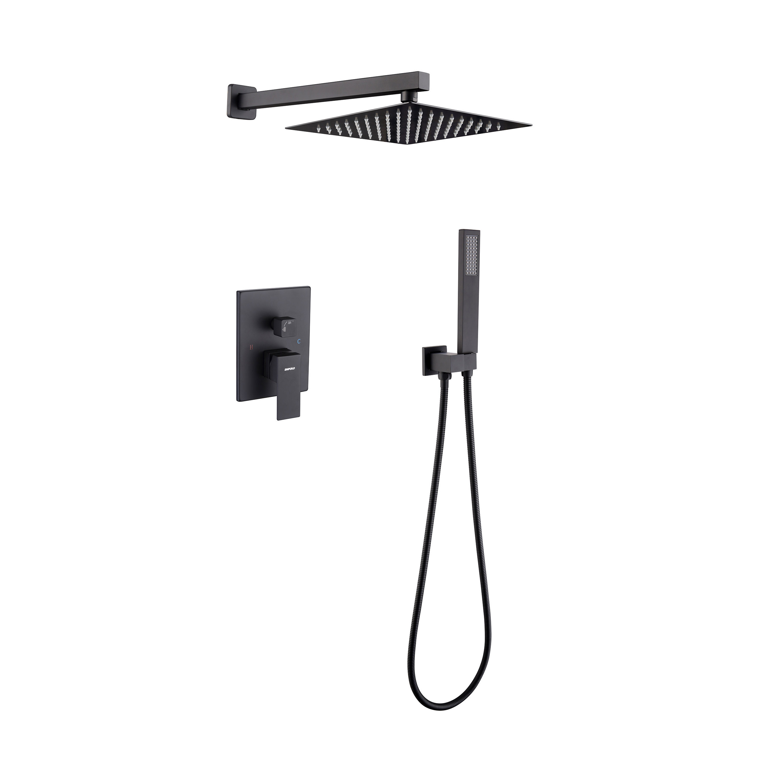 A25 4701MBMatt Black Shower Set