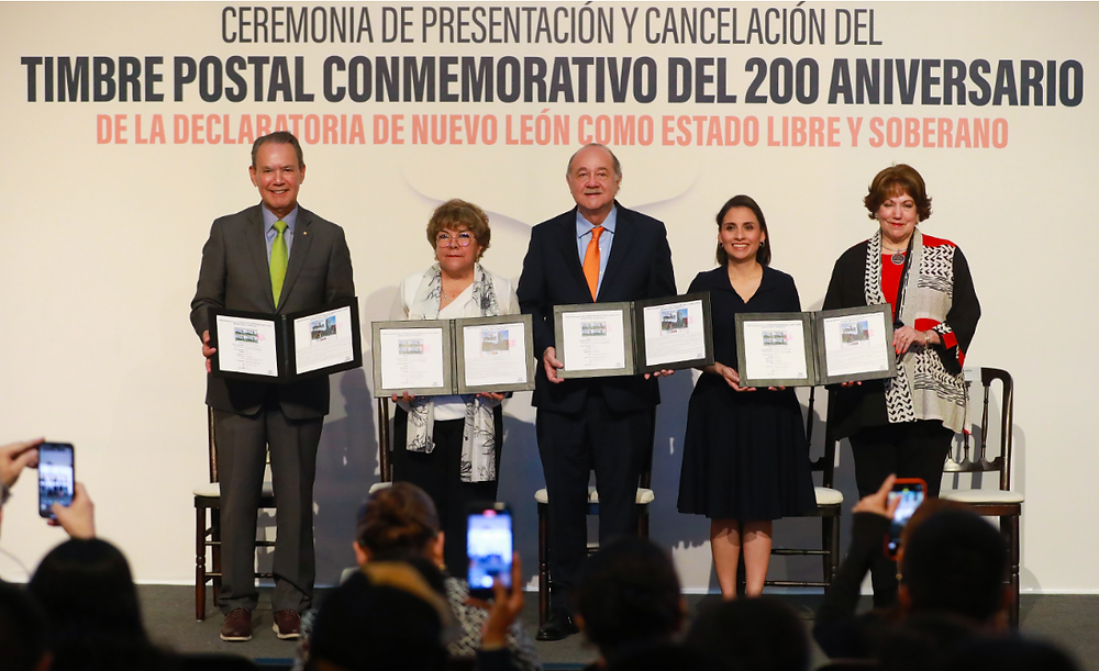 El Timbre Postal conmemorativo de los 200 años de Nuevo León