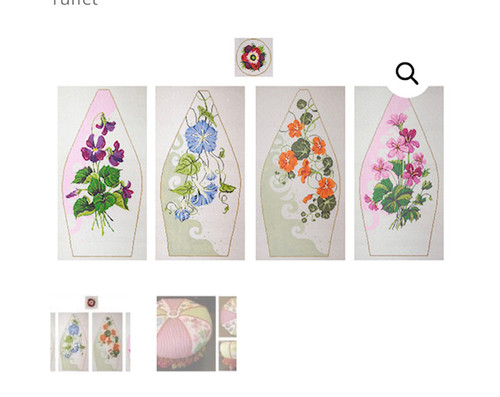 Floral Tuffet by Sandra Gilmore | The Needlepoint Gallery