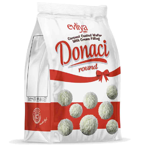 Evliya Donaci Coconut Coated Wafer With Cream Filling | SMSBARAKAH