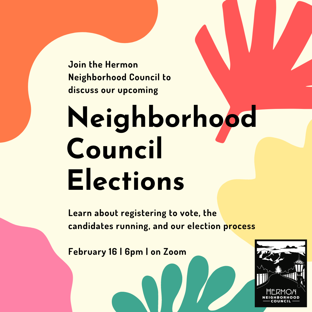 Neighborhood Council Elections Committee Meeting | Hermon NC