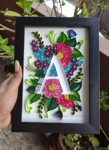 Monogram wall art D003 | Paperpersonified