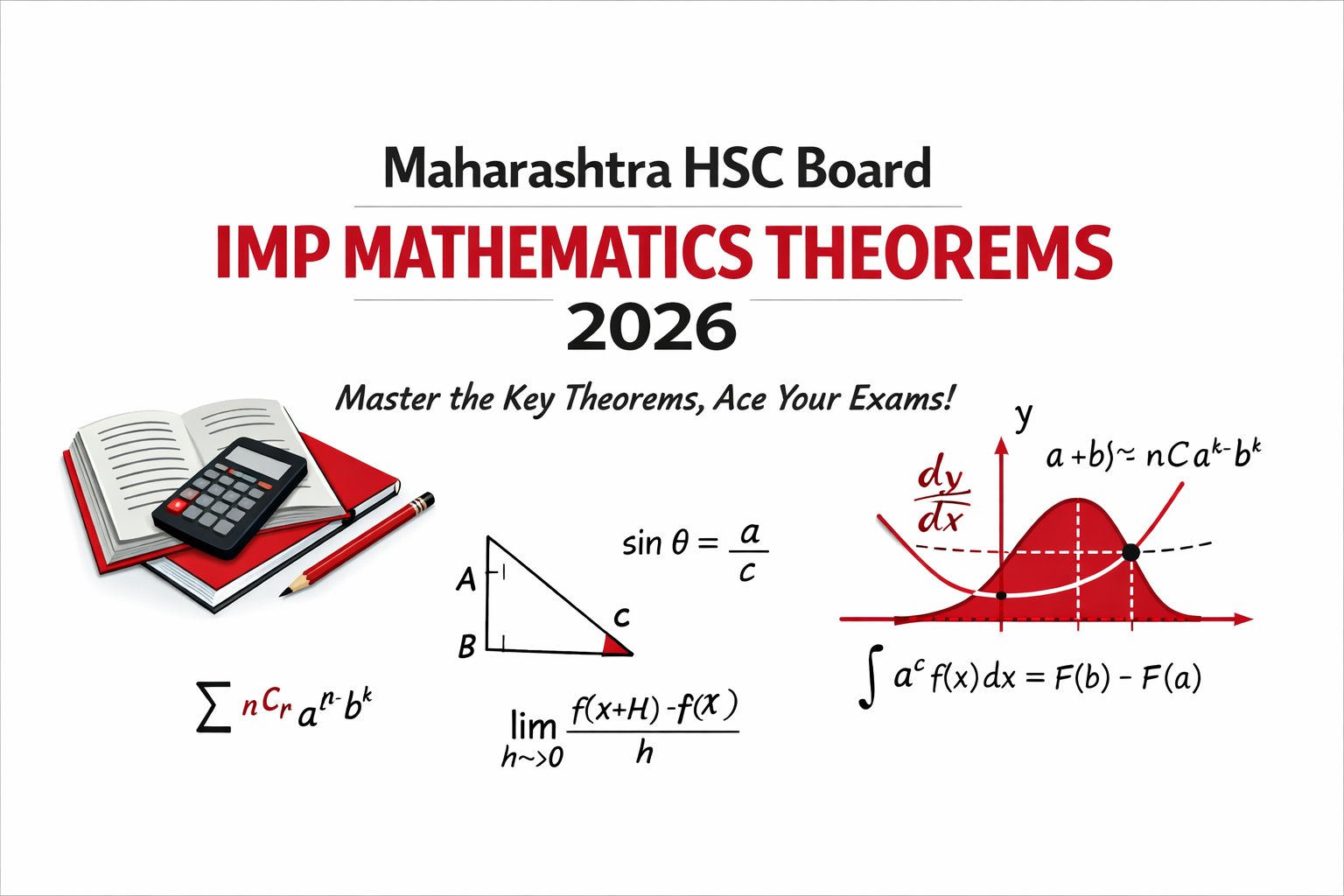 Maharashtra HSC Board IMP Mathematics Theorems 2026