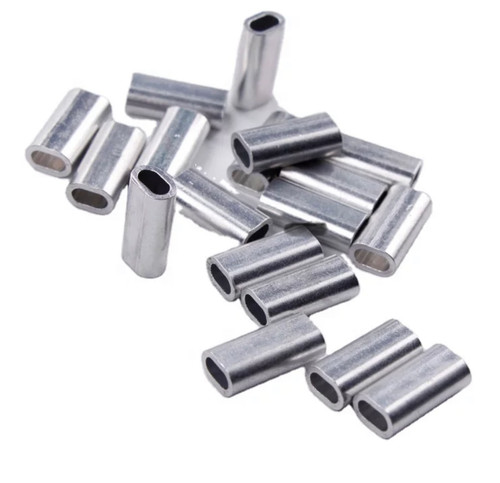 TT UK Oval Aluminium Crimp Sleeves | Tuna Tackle