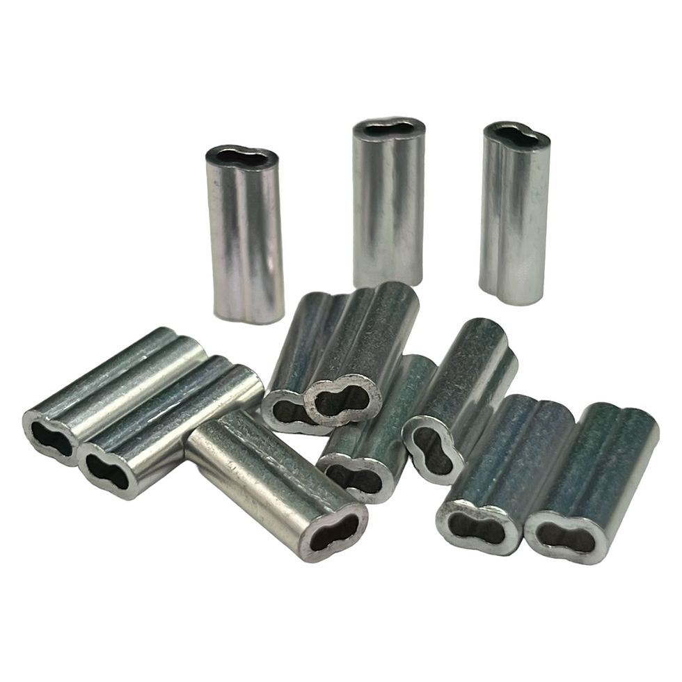 Aluminium Dual Lock Crimp Sleeves | Tuna Tackle