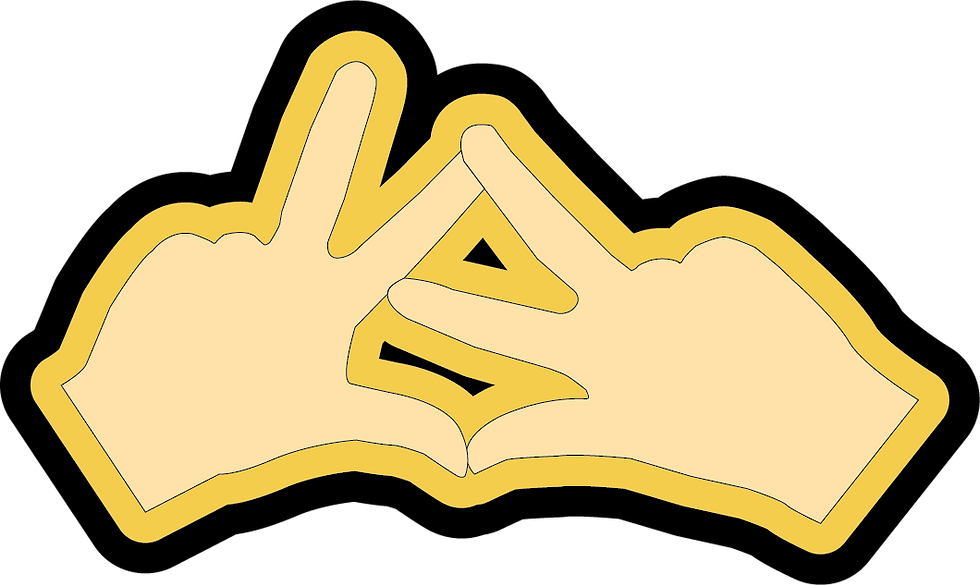 Theta Hand Sign sticker | Lkbstickersss