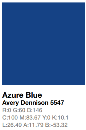 Avery 5547 Azure Blue | Eurovinil,SAEurovinil,SA