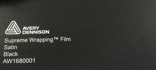 Avery Supreme Satin Black | Eurovinil,SAEurovinil,SA