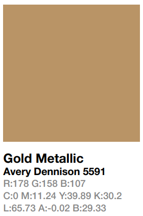 Avery 5591 Gold Metallic | Eurovinil,SAEurovinil,SA