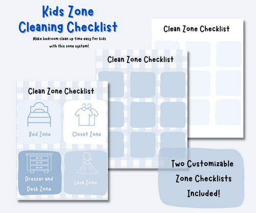 Kids Zone Cleaning Checklist | Karissa At Home